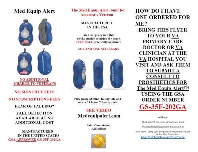 Personal Emergency Alert for Veterans | Medequip Alert