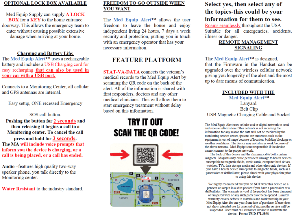 Download MedEquip Alert Brochures & User Guide | Medequip Alert
